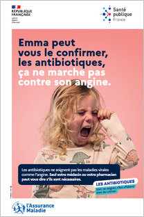 Cespharm - Antibiotiques - affiche angine